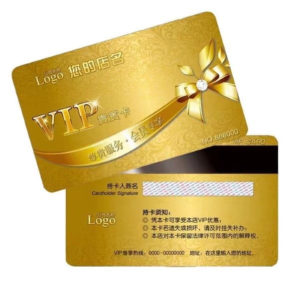 Vip Membership Card Printing Custom Plastic Pvc Magnetic Stripe rfid ...