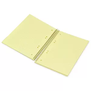 FIS Spiral Hard Cover Color Notebook, Single Ruled, 100 Sheets, Cream ...