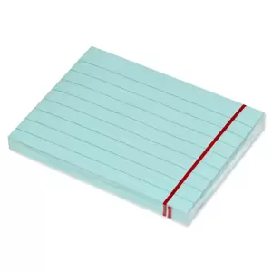 FIS Sticky Note Pad, 3X4 inches, Pack of 12, Ruled Pastel Blue ...
